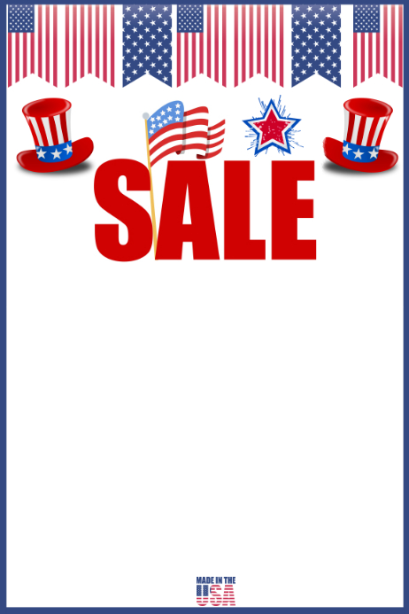 Patriotic Sale Template | PosterMyWall