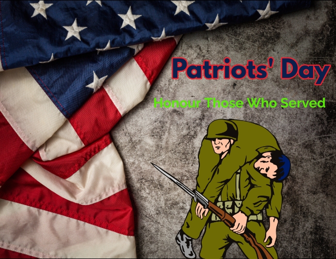Copy of Patriots' day illustration | PosterMyWall