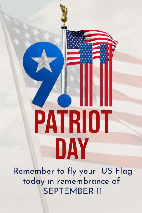 Patroit day 9 September 911 war Template | PosterMyWall