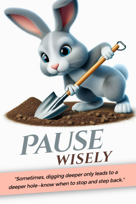 Pause wisely Template | PosterMyWall