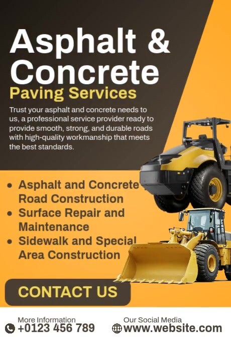 Paving Services Ads Template | PosterMyWall
