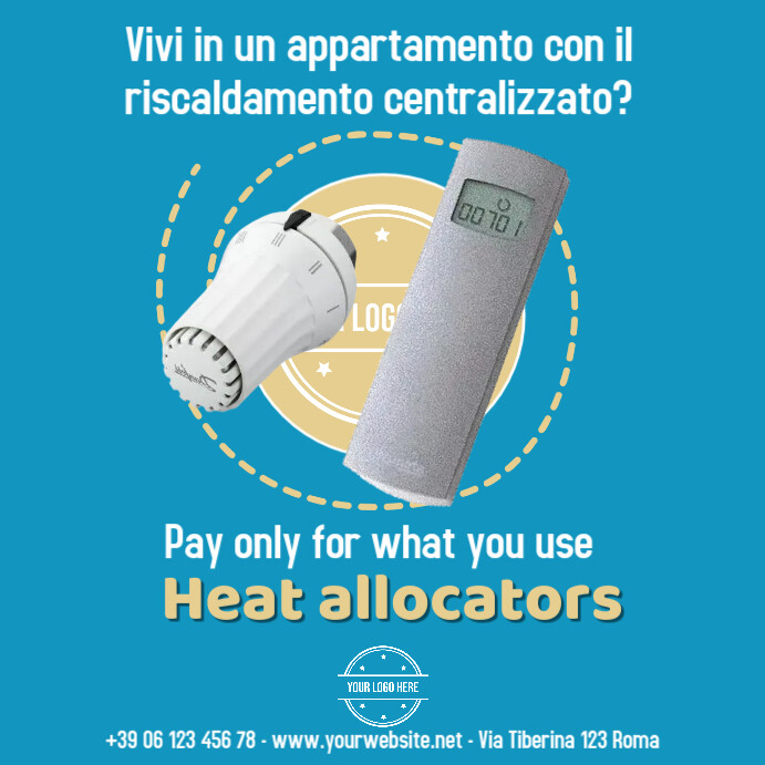 Pay only for what you use Heat allocators Templat | PosterMyWall
