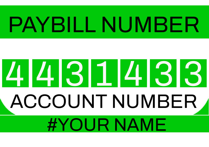 paybill sticker Template | PosterMyWall