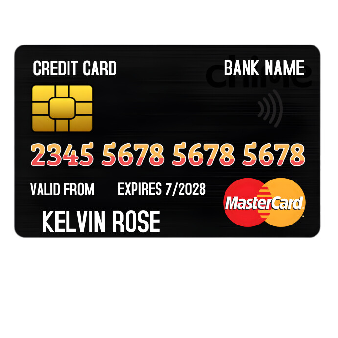 Payment card and ATM card design Template | PosterMyWall