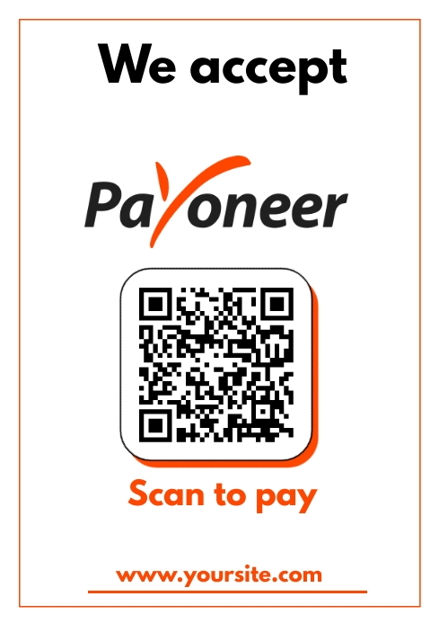 PayPal Pay QR code poster printable Template | PosterMyWall