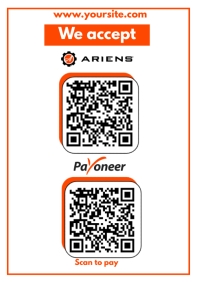 PayPal Pay QR code poster printable Template | PosterMyWall