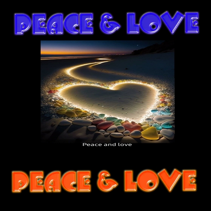 Peace And Love Flyers Template | PosterMyWall