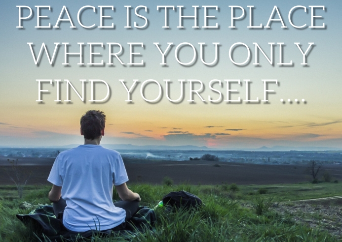 PEACE AND PLACE QUOTE TEMPLATE | PosterMyWall