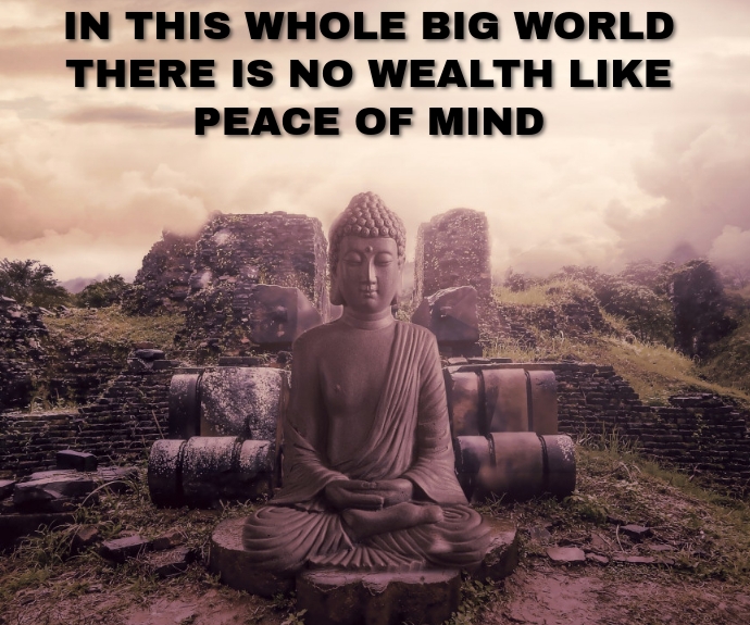 PEACE AND WEALTH QUOTE TEMPLATE | PosterMyWall