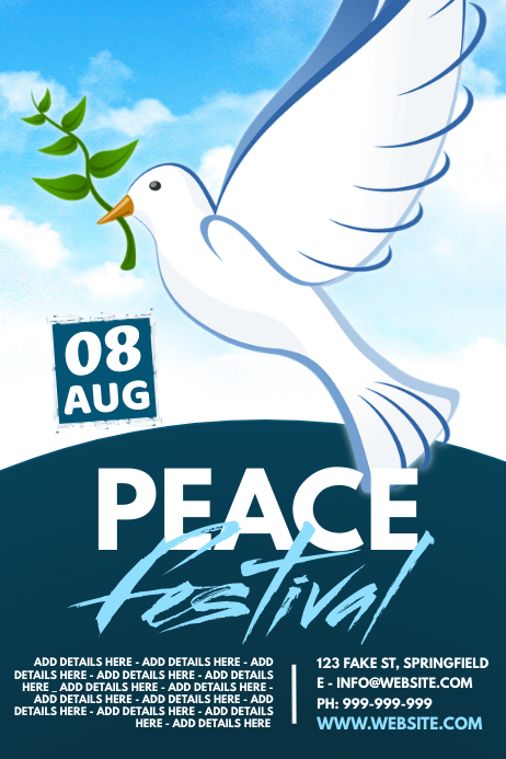 Peace Festival Poster Template | PosterMyWall
