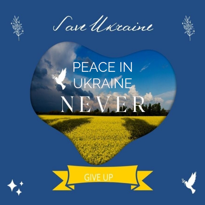 Peace In Ukraine Template | PosterMyWall