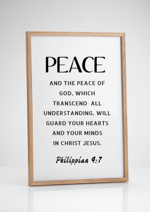 Copy of PEACE - Inspirational Wall Art | PosterMyWall
