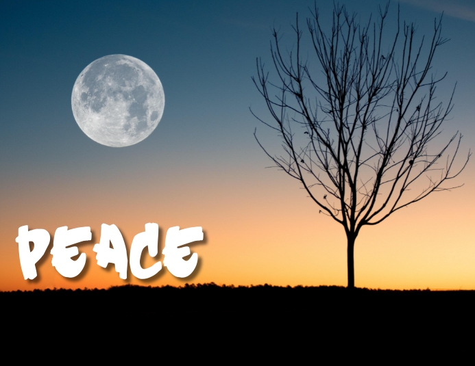 Peace typography flyer design template | PosterMyWall