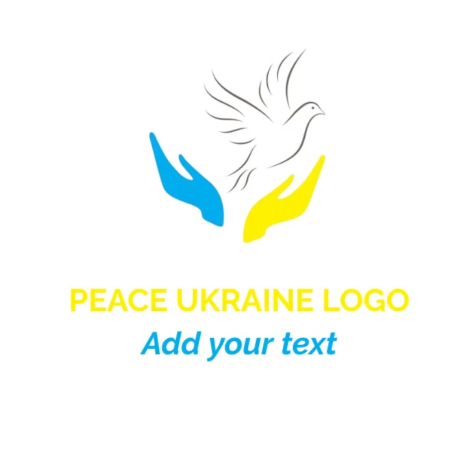 Plantilla de peace ukraine logo video | PosterMyWall