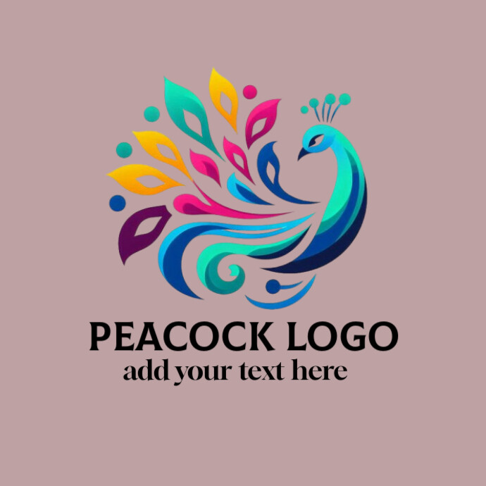 peacock logo Template | PosterMyWall