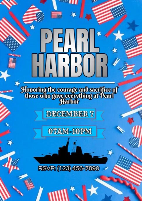 Pearl harbor day Template | PosterMyWall