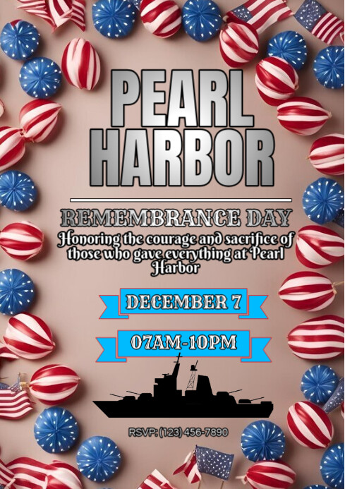 Copy of Pearl Harbor DAy | PosterMyWall