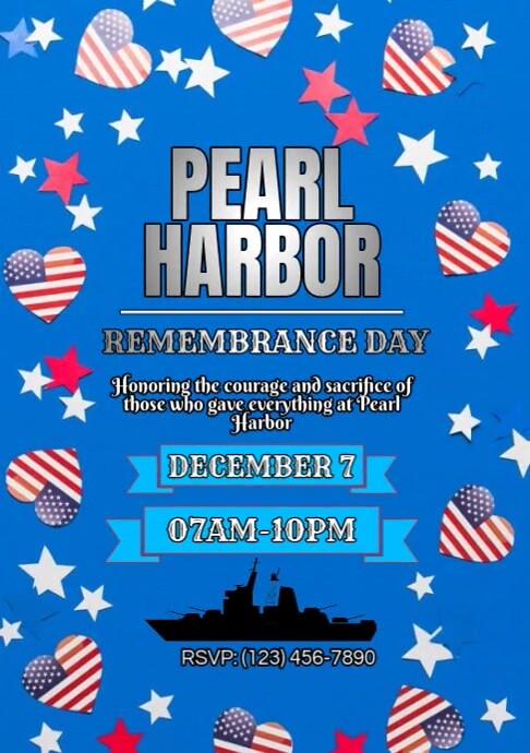 pearl harbor day Template | PosterMyWall