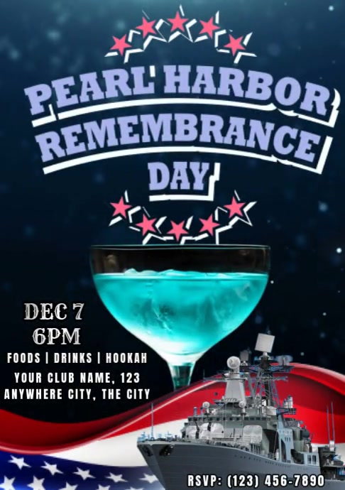 Copy of Pearl harbor day | PosterMyWall