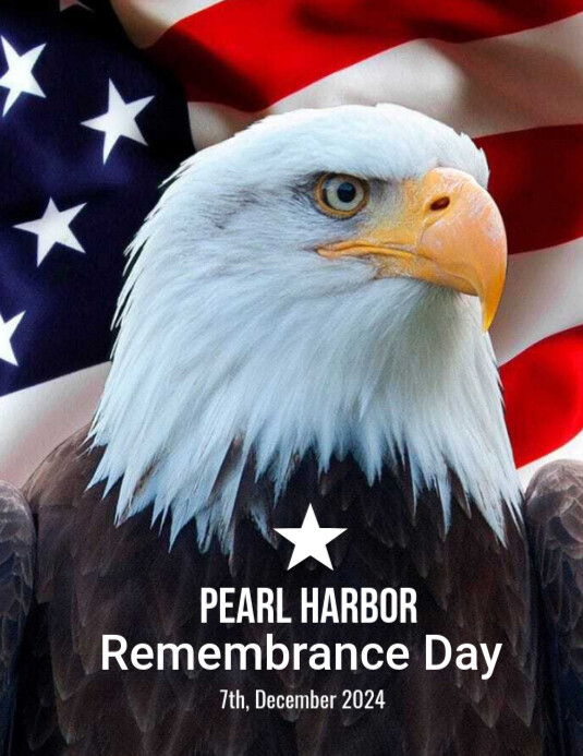 Pearl Harbor Remembrance Day Flyer 2024 Template | PosterMyWall