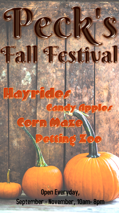 Copy of Peck's Fall Festival | PosterMyWall