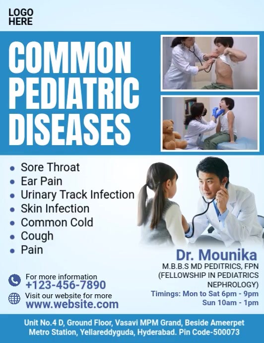Plantilla de Pediatric Ads | PosterMyWall
