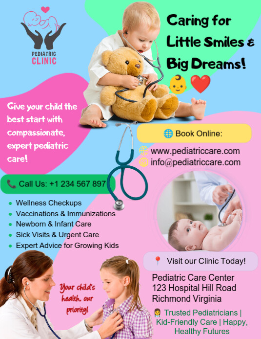 Copy of Pediatric Care Ad | PosterMyWall