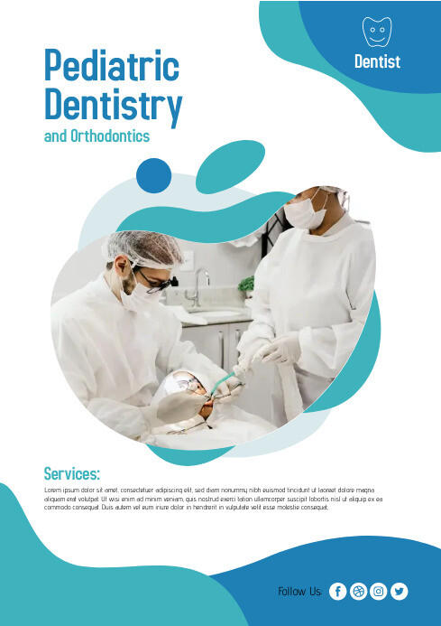 Pediatric Dentistry Poster Flyer Template | PosterMyWall