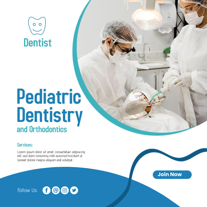 Pediatric Dentristry Social Media Post Template | PosterMyWall