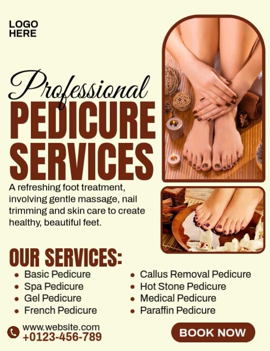 Pedicure Services Template | PosterMyWall