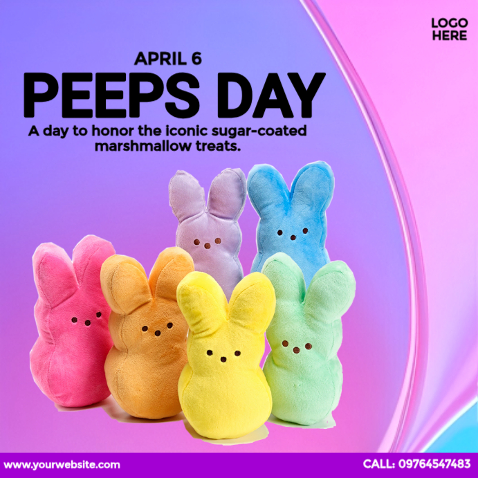Peeps Day Template | PosterMyWall