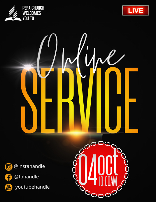 PEFA CHURCH Template | PosterMyWall