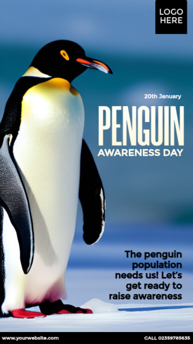 Copy of Penguin Awareness Day | PosterMyWall
