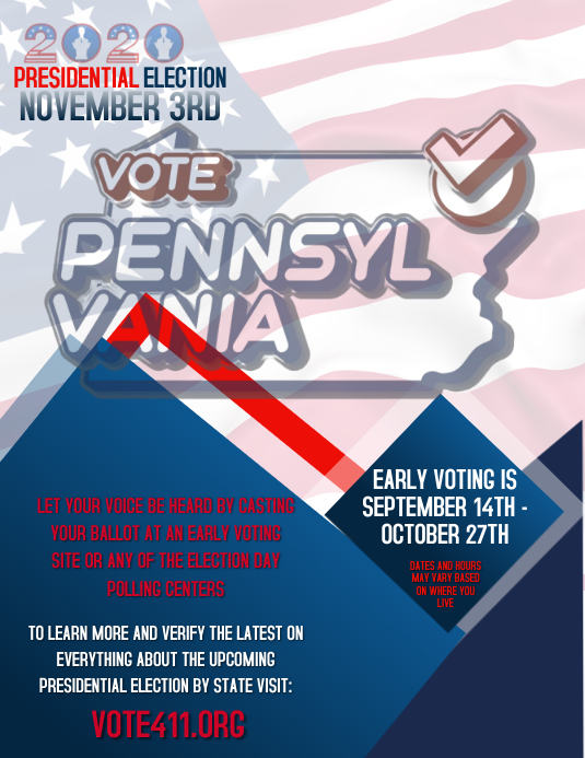 Pennsylvania Election Flyer Template | PosterMyWall
