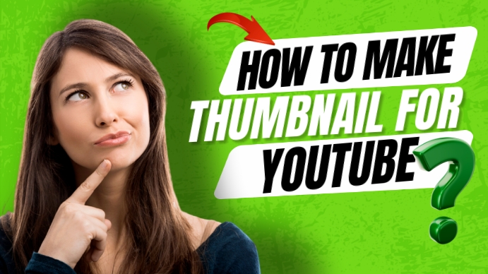 pensive woman youtube thumbnail template | PosterMyWall