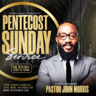 Pentecost church flyer Template | PosterMyWall
