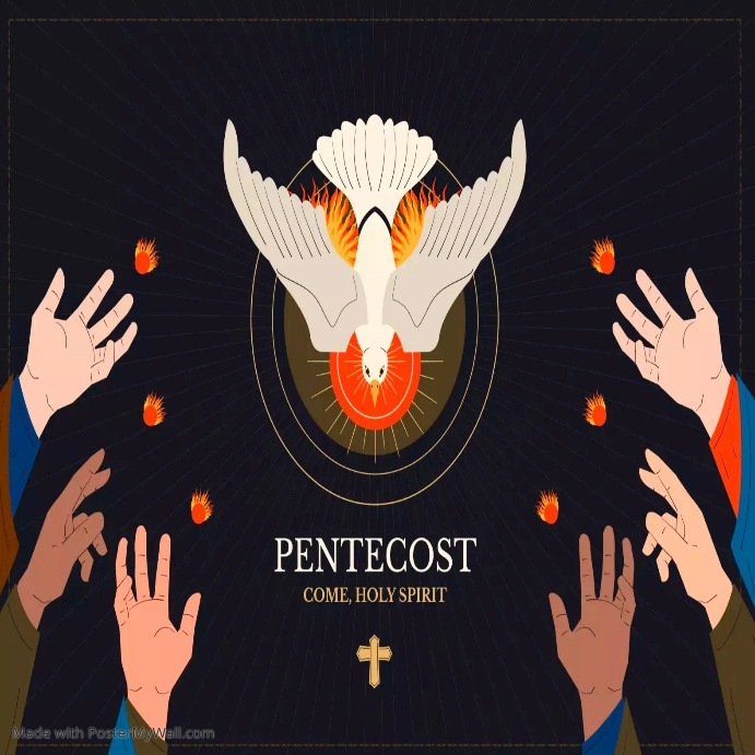 Pentecost day poster design Template | PosterMyWall