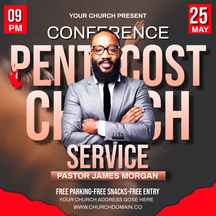 Modèle PENTECOST | PosterMyWall