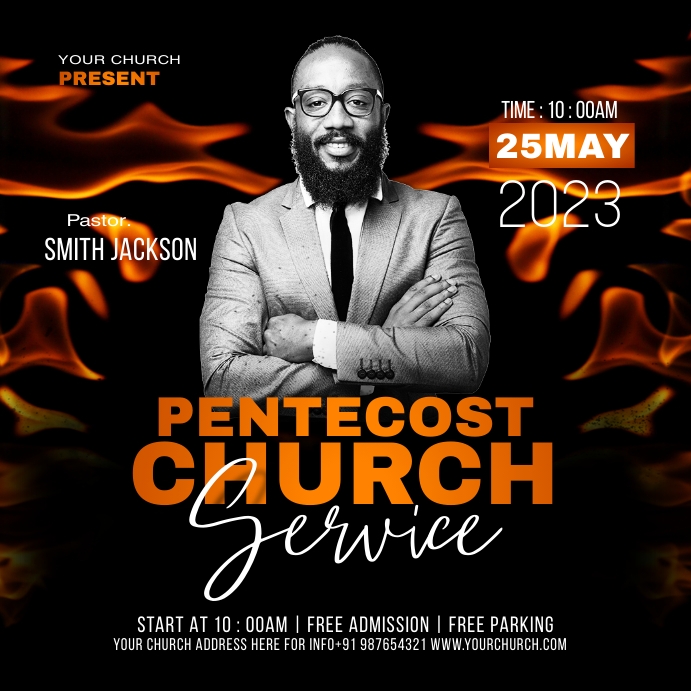 Pentecost Template | PosterMyWall