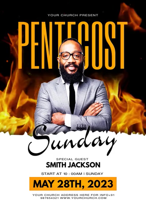 Pentecost Template | PosterMyWall
