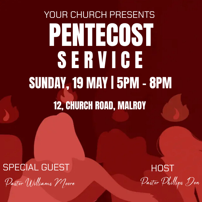 Pentecost Template | PosterMyWall