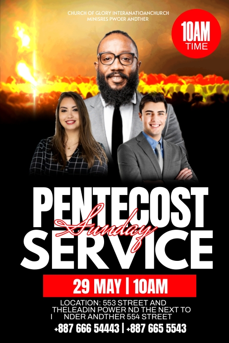 Pentecost Template | PosterMyWall