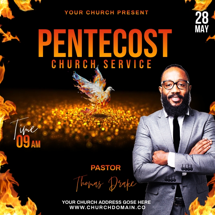 pentecost Template | PosterMyWall