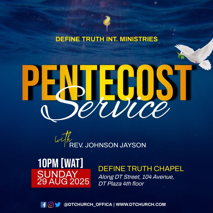 Pentecost Service Template | PosterMyWall