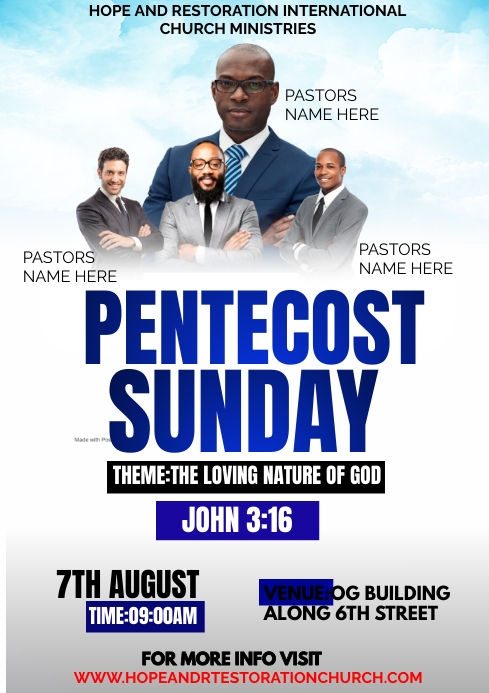 pentecost sunday Template | PosterMyWall