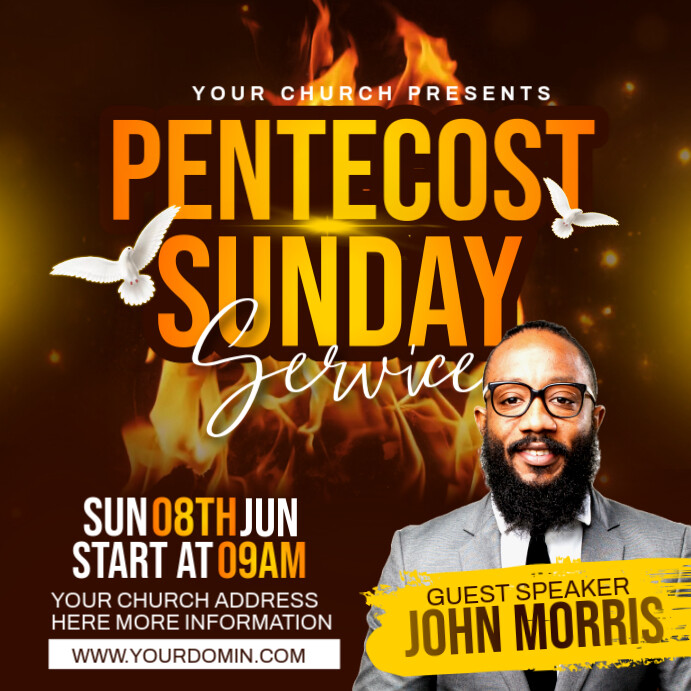 Pentecost sunday Template | PosterMyWall