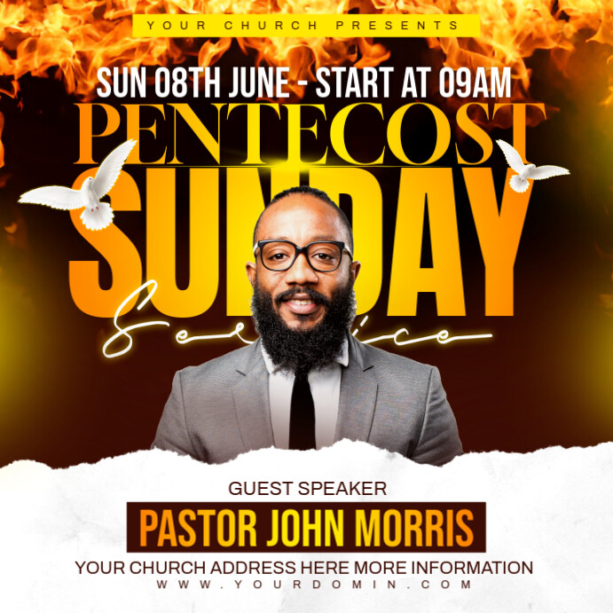 Pentecost sunday Template | PosterMyWall