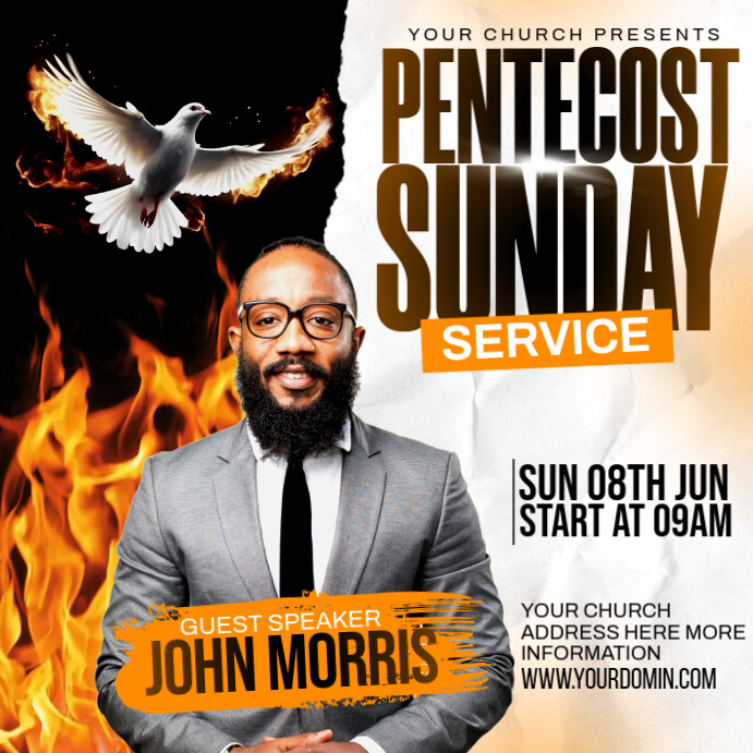 Pentecost sunday Template | PosterMyWall