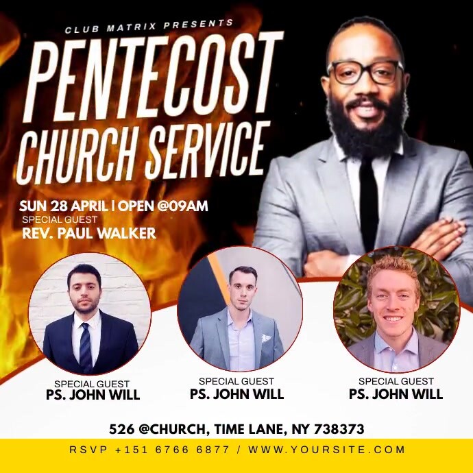 Pentecost sunday Templat | PosterMyWall