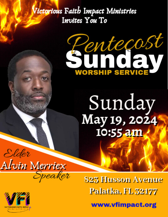 Pentecost Sunday Invite Templat | PosterMyWall